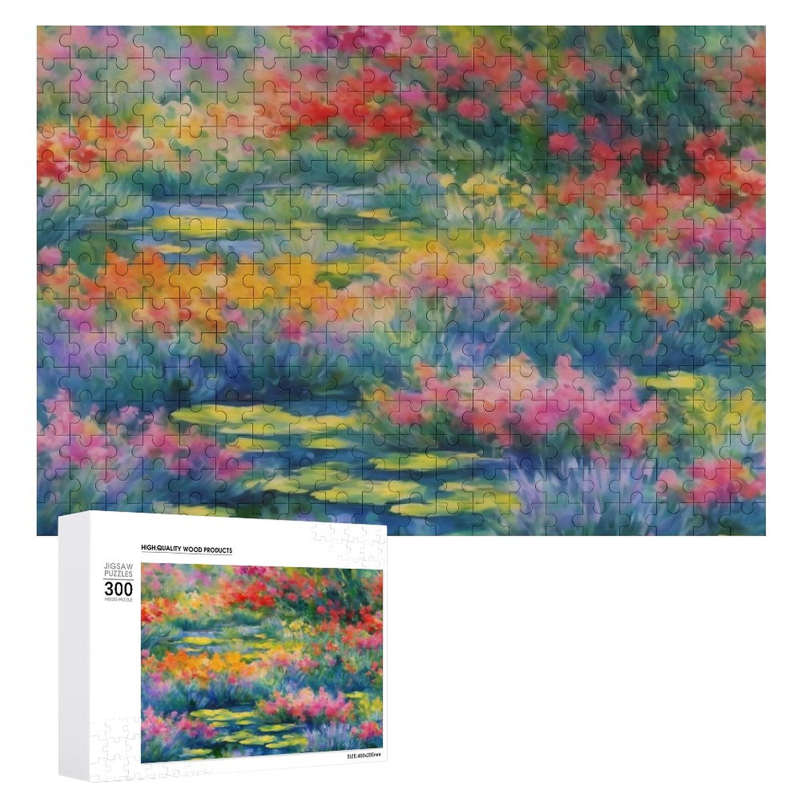 WILDFLOWER POND Wooden Picture Puzzle – Deception Designs