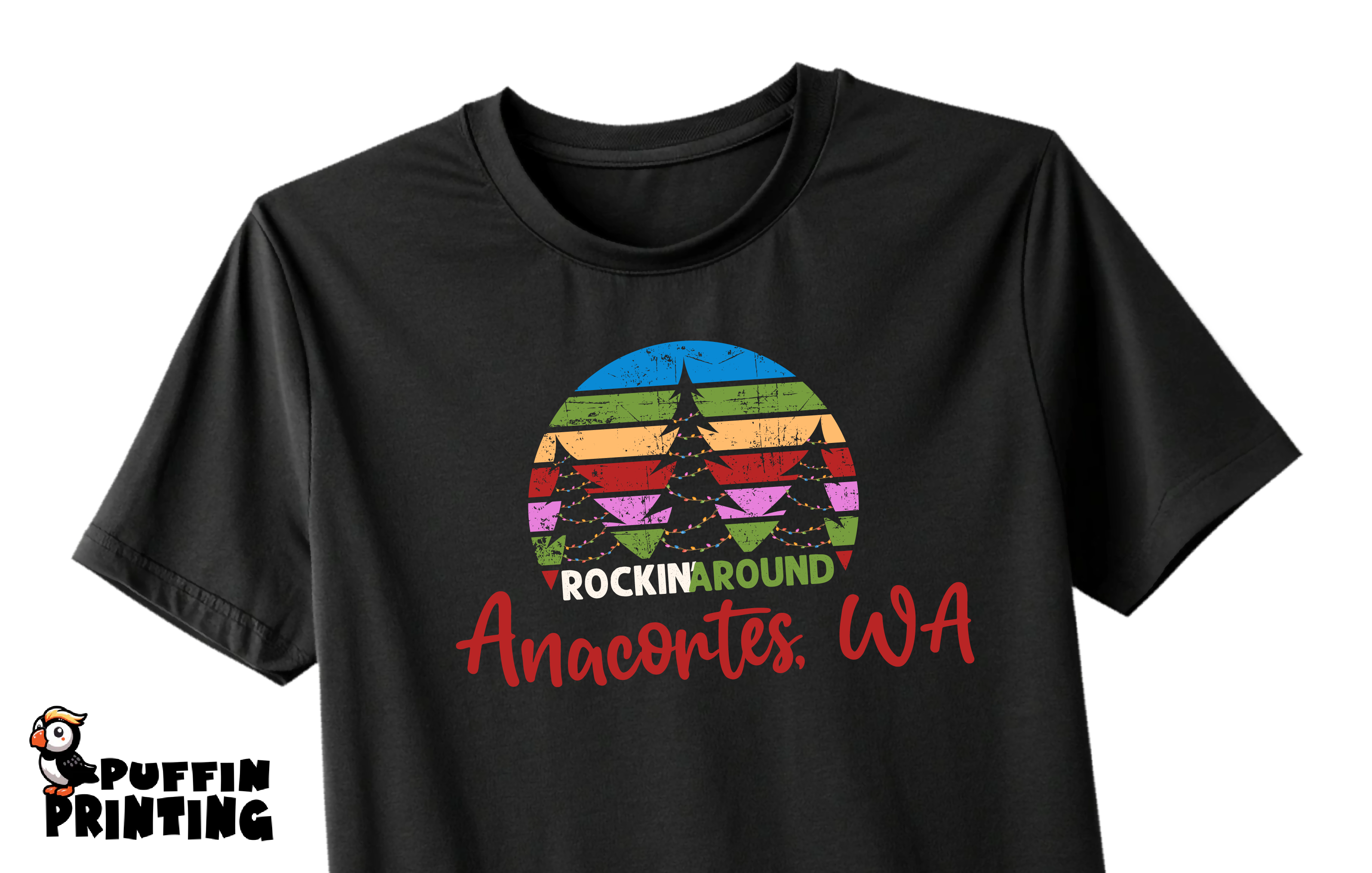 ANACORTES ROCKIN AROUND HOODIE OR TEE – Deception Designs